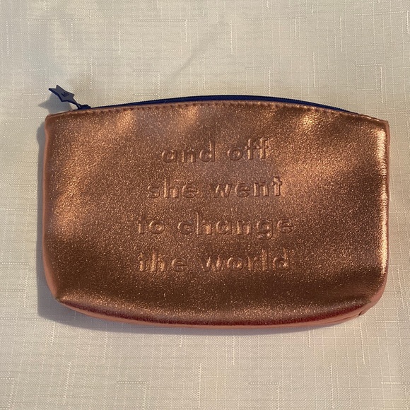 ipsy | Bags | Nwot Ipsy Rose Gold Metallic Makeup Bag | Poshmark